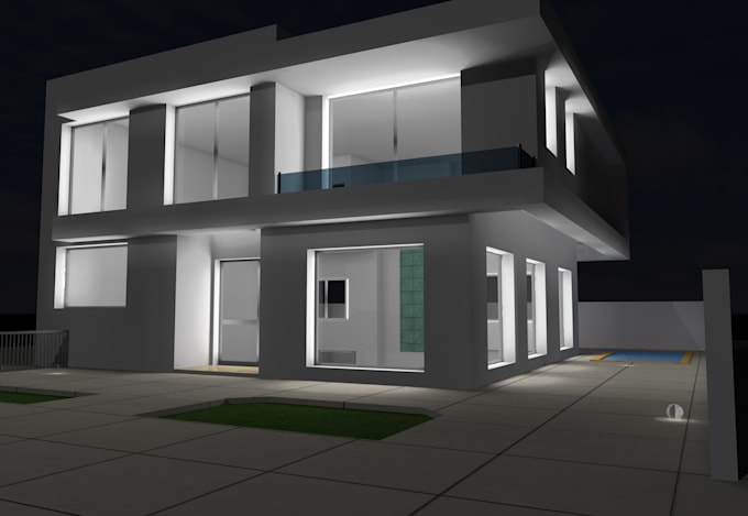 Design a realistic 3d model and any architecture autocad drawing by ...