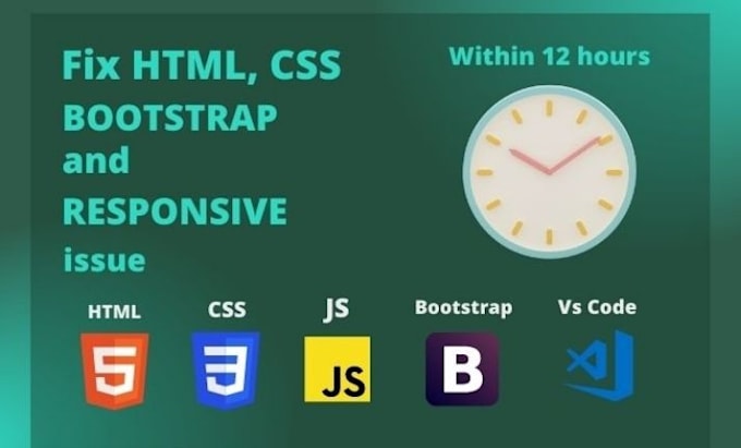 Edit or fix html, css, bootstrap and responsive issues by Sheheryar_div ...