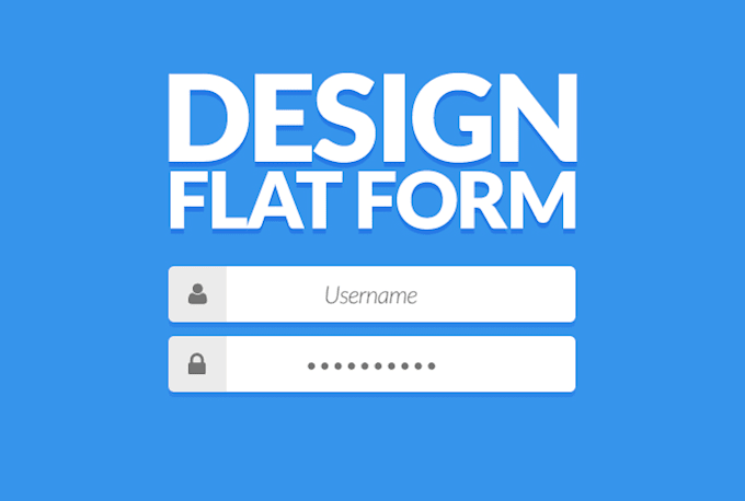 Design a flat form for your website by Vcatalin | Fiverr