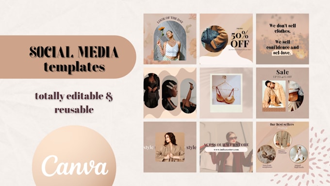 Design elegant and unique custom canva templates by Ohhbabetemplate ...