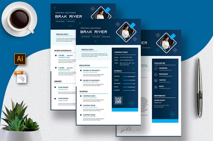 Create a professional resume, cv design, edit, and rewrite by ...