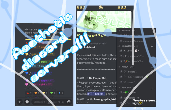 Create an professional aesthetic discord server by Dotouma | Fiverr