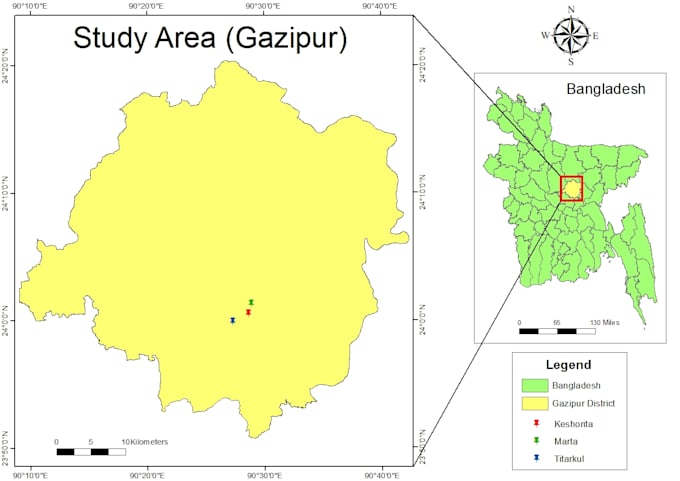 Do gis mapping like study area map, land use map, etc and other spatial ...