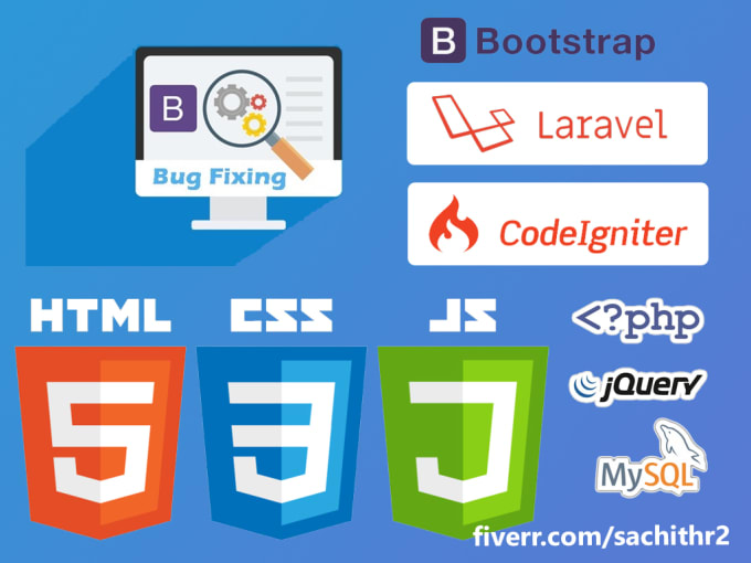 Fix Errors In Your Htmlcssjavascriptvuejs And React File By Sachithr2 Fiverr