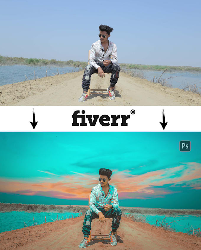 Add or remove person,change background using adobe photoshop by ...