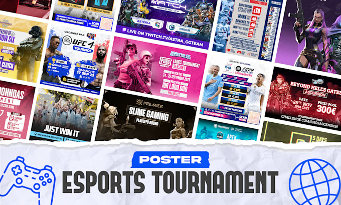 Design esports tournament posters, flyers, and gaming graphics by ...