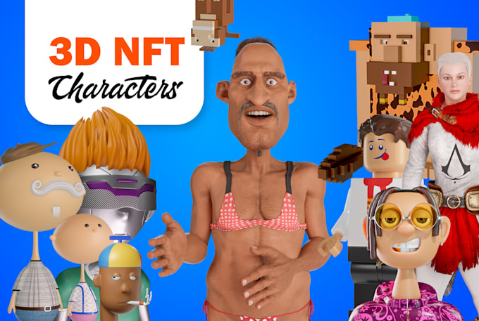 Create 10k 3d nft art collection for the opensea by Dilshanr3d | Fiverr