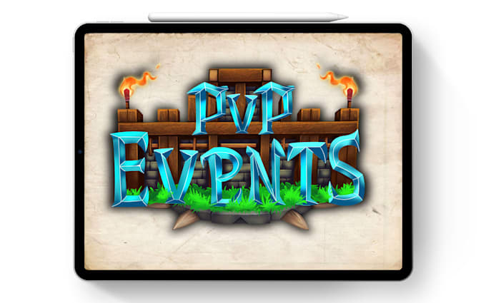 Create your logo minecraft by Akreom | Fiverr