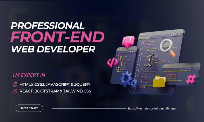Be your front end website developer using html css js by Kashetaa | Fiverr