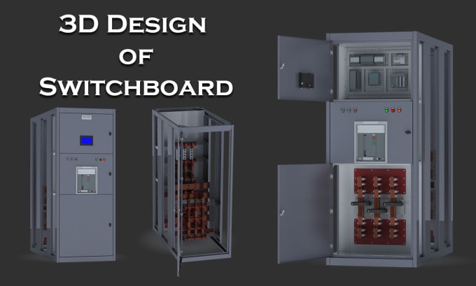 Design a 3d electrical switchboard from a single line diagram by Mech ...