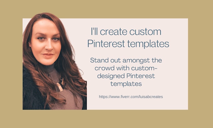 Create custom pinterest templates by Luisabcreates | Fiverr