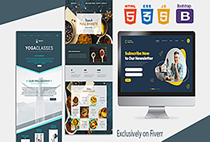 Create A Responsive Html Landing Page With Html Css Boostrap 5 In 24 Hour By Expartdesigns Fiverr