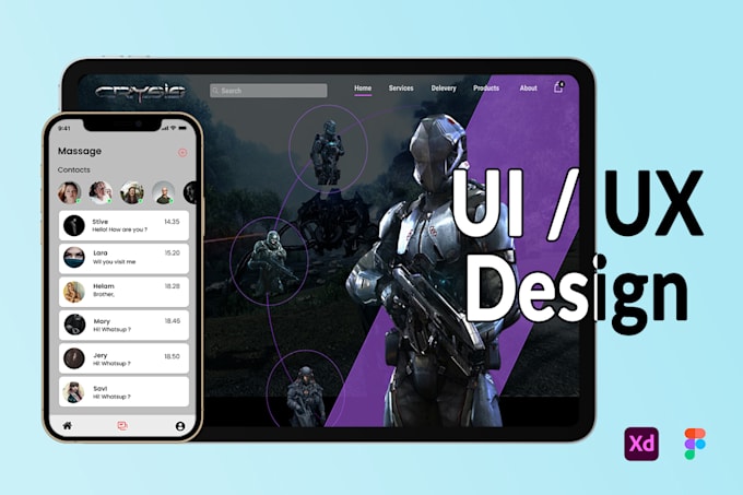 Create unique ui ux designs by Smartpunky | Fiverr