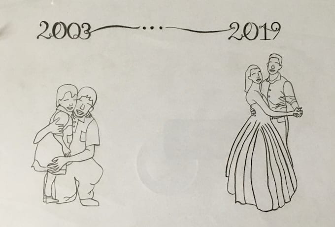 Make an individual line art based on photos by Inez20 | Fiverr