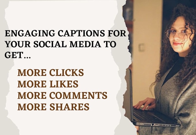 Copywrite engaging and compelling social media captions by Sara_saklab ...