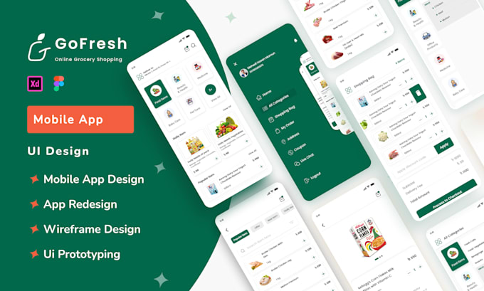 Design modern mobile app ui, wireframe, prototype by Mehedihmamun | Fiverr