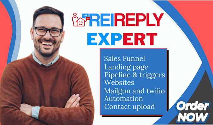 Rei reply funnel, automation and rei reply account set up by Seyi ...