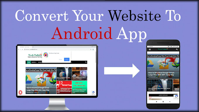 Convert your website into an amazing android app by Sarmadalmani | Fiverr