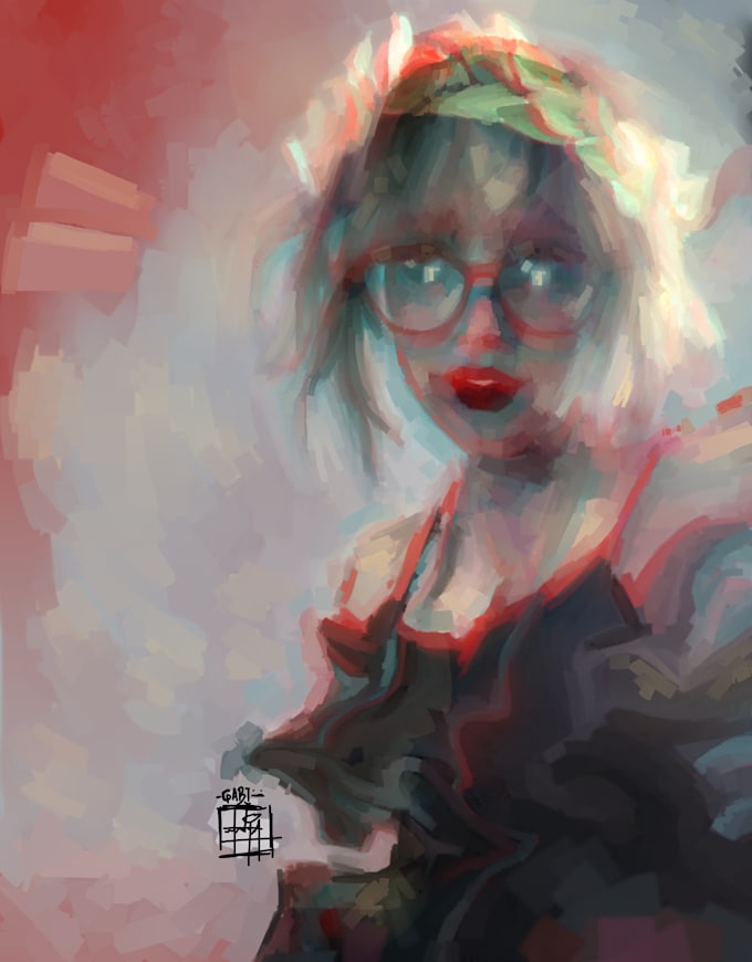 Portrait or illustration in classic and realistic style by ...