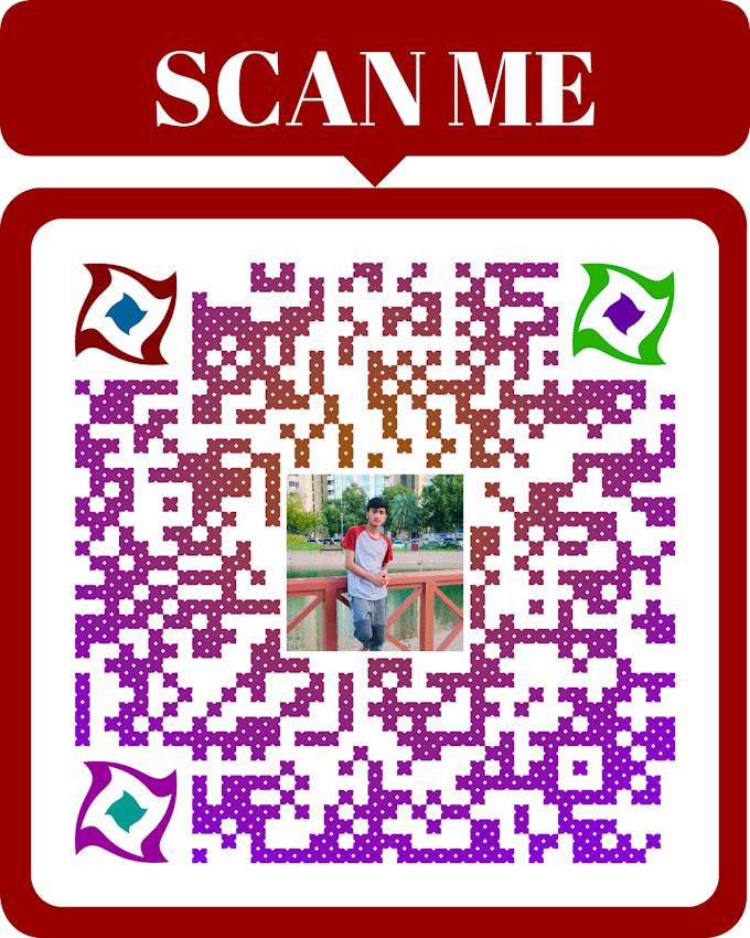 Create professional qr code design with sticker by Piees1 | Fiverr