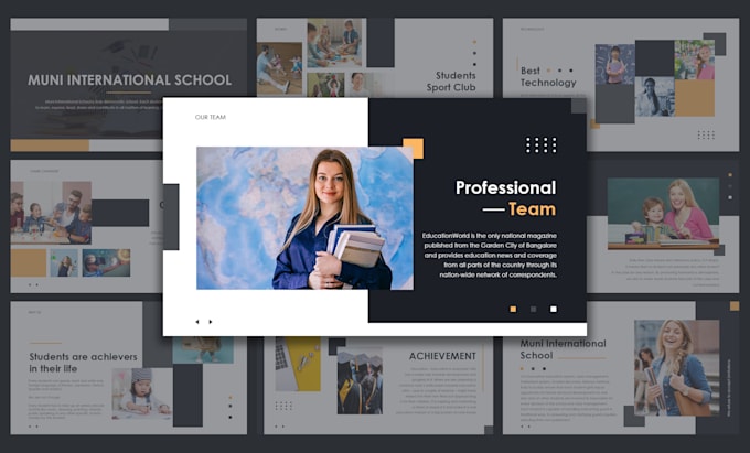 Design a school presentation in microsoft powerpoint by Pitchdeckexpert ...