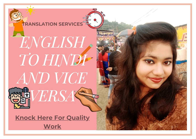 Translate english to hindi and vice versa by Pleaza_paul | Fiverr