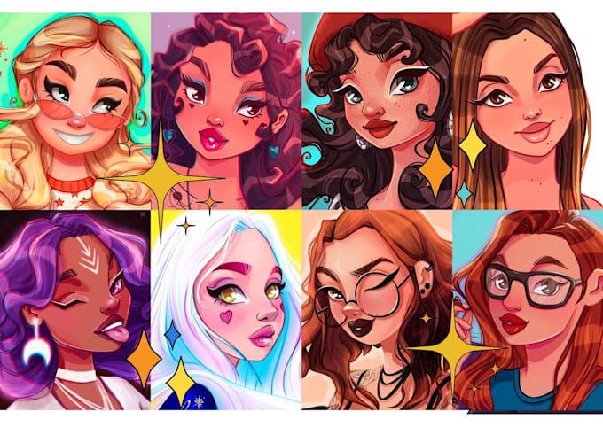 Draw you a beautiful portrait in my style by Rosart_ilustra | Fiverr