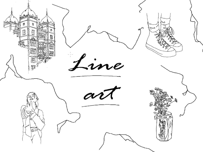 Create professional line art illustrations for any projects by Guliusm ...