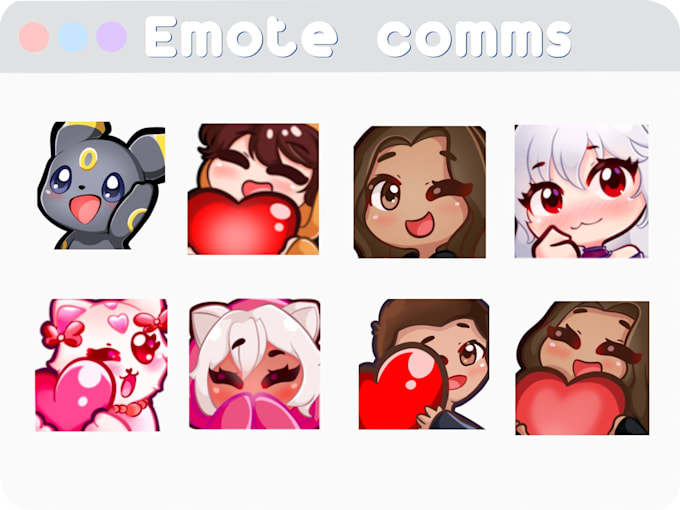 Draw custom emotes for twitch or discord by Ashemy | Fiverr
