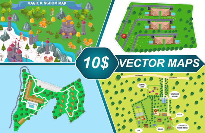 Design a vector map, a site plan, or a floor plan by Xrays01 | Fiverr
