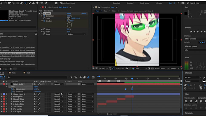 Make an anime edit or amv of your favorite anime character by Senajz ...