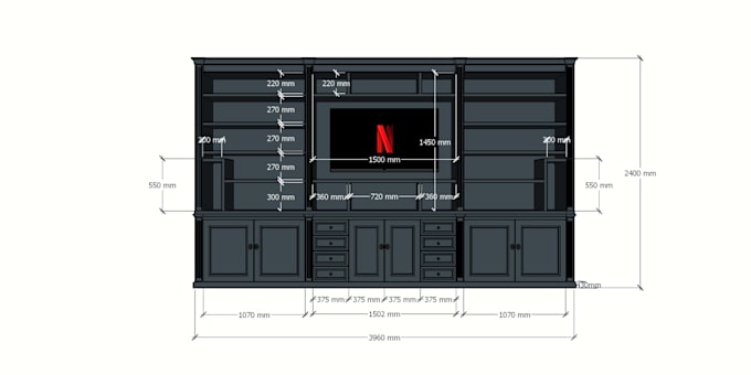 Custom 2d 3d drawer and cabinet detail with animations by ...