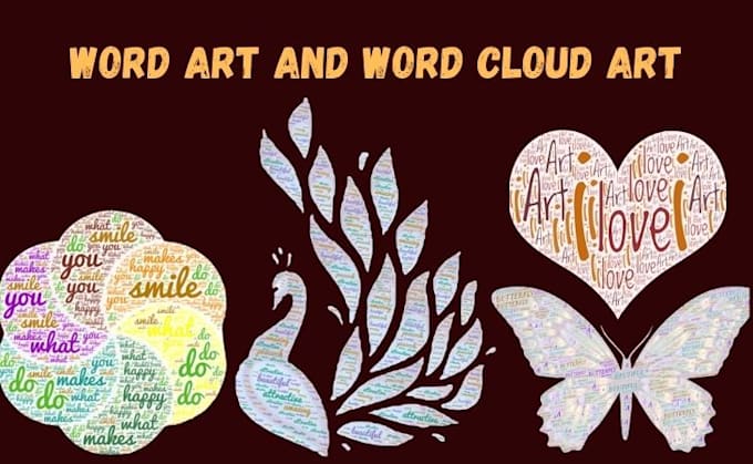 Do word art and word cloud art for you by Haniaahmedkhan | Fiverr