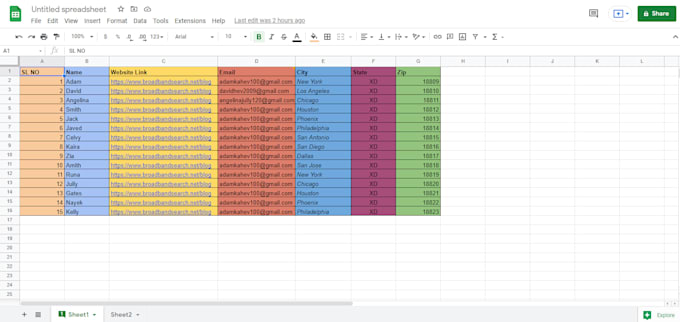 Do professional excel data entry by Hasnatjahan727 | Fiverr