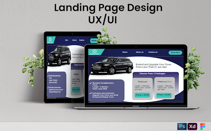 Create modern and eye catching landing page design by Abmcreations | Fiverr