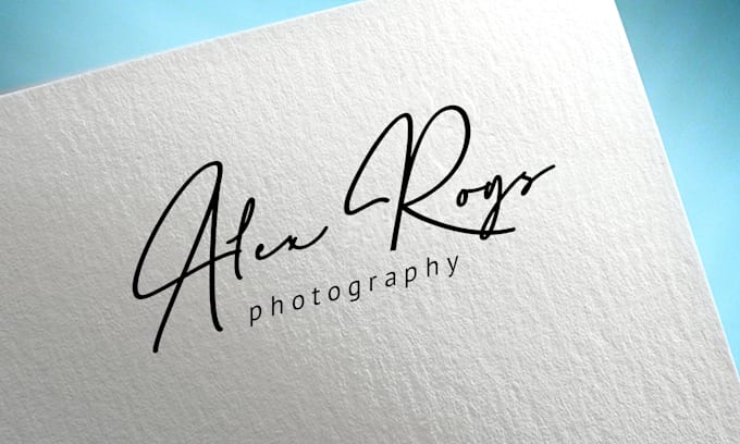 Design real handwritten signature, script text or font logo by ...