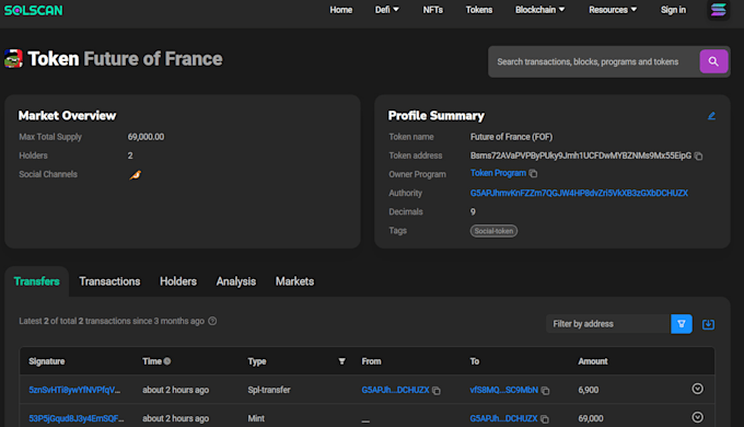 Create a custom token on solana for you by Phantom_23 | Fiverr