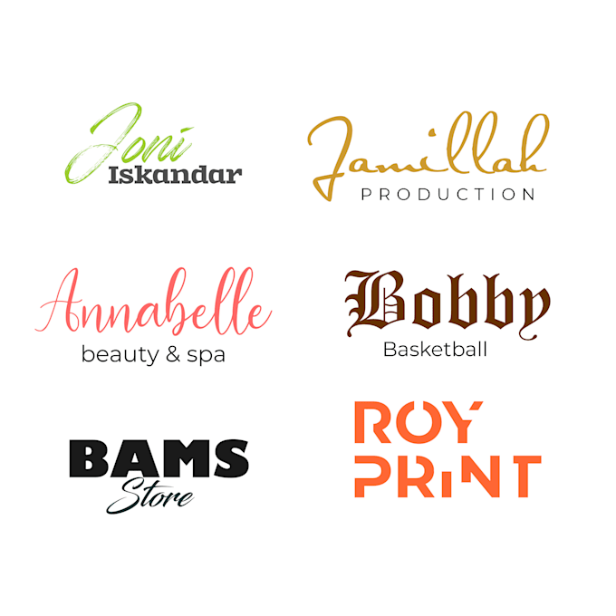 Convert your name into your own brand logo by Krisnantokrisna | Fiverr