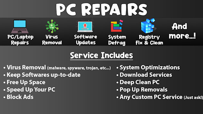 Repair and improve your windows pc remotely by Nahteke | Fiverr
