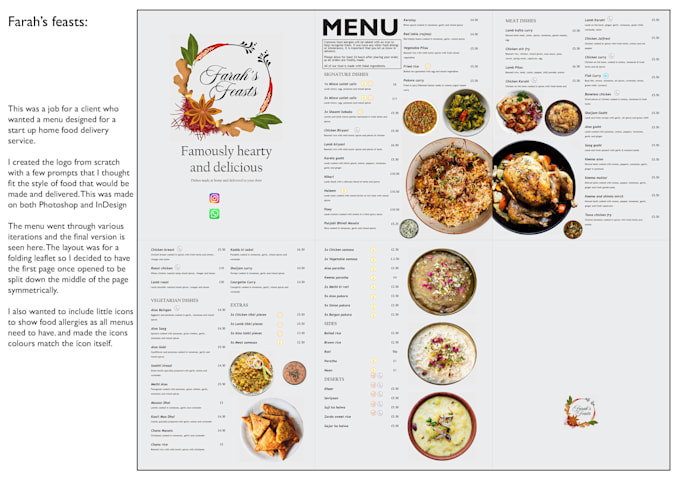 Create a menu design and layout for your online business by Herianb ...