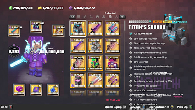 Get you modded items on minecraft dungeons by Tjgblack | Fiverr