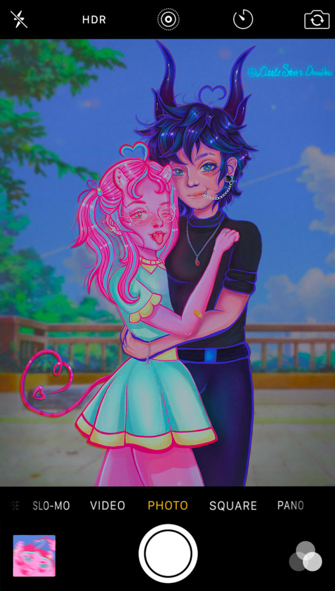 Draw duo character illustration by Lillstardoodles | Fiverr