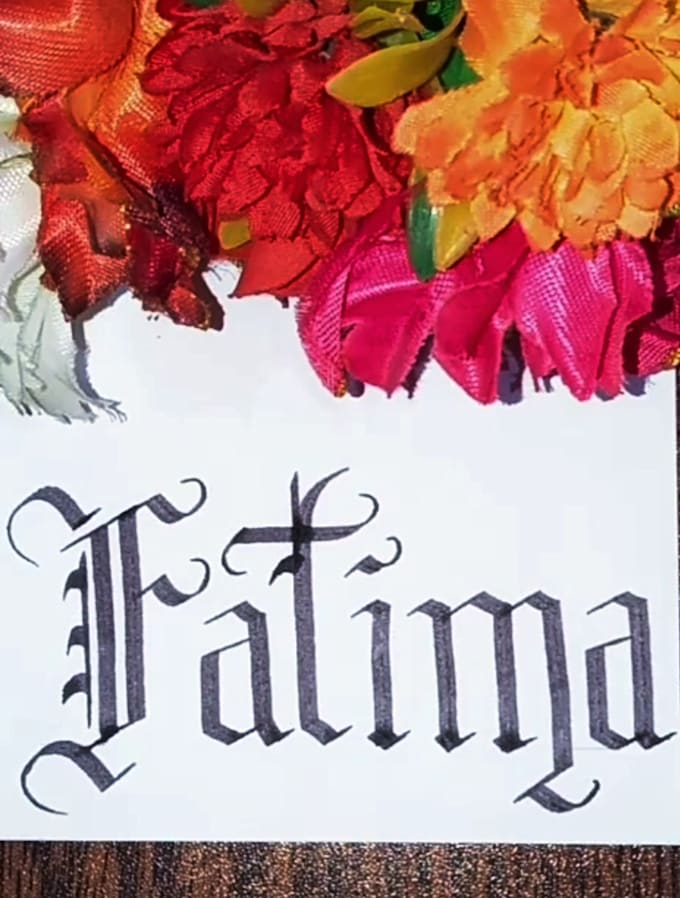 Write your name in old form gothic and italic calligraphy by Captshezi ...