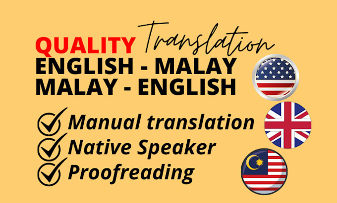 Translate english to malay and malay to english by Aquarelleempire | Fiverr