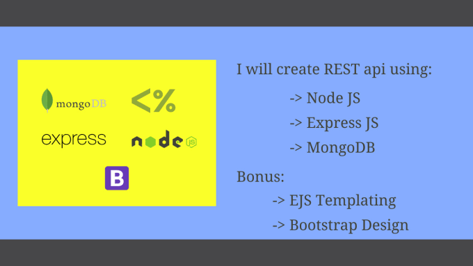Create Rest Api Using Mongodb Expressjs And Nodejs By Tahsinalmahi Fiverr