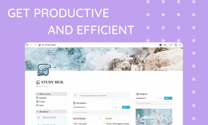 Create A Customized And Aesthetic Template Or Workspace With Notion By Suryamdg Fiverr