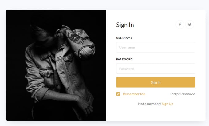 Design form page eye catching landing page admin panel in html css bootstrap js by Yinla_dev ...
