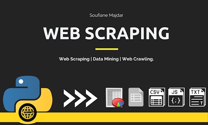 Do web scraping for any websites using python by Soufianesm | Fiverr