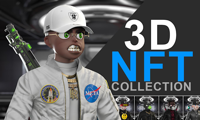 Create a basic 3d nft collection by Ikaart_3d | Fiverr