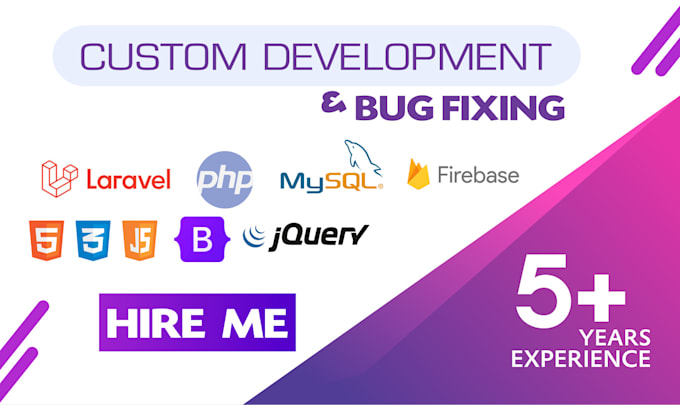Develop, design and fix your php or laravel website by Khuzema | Fiverr
